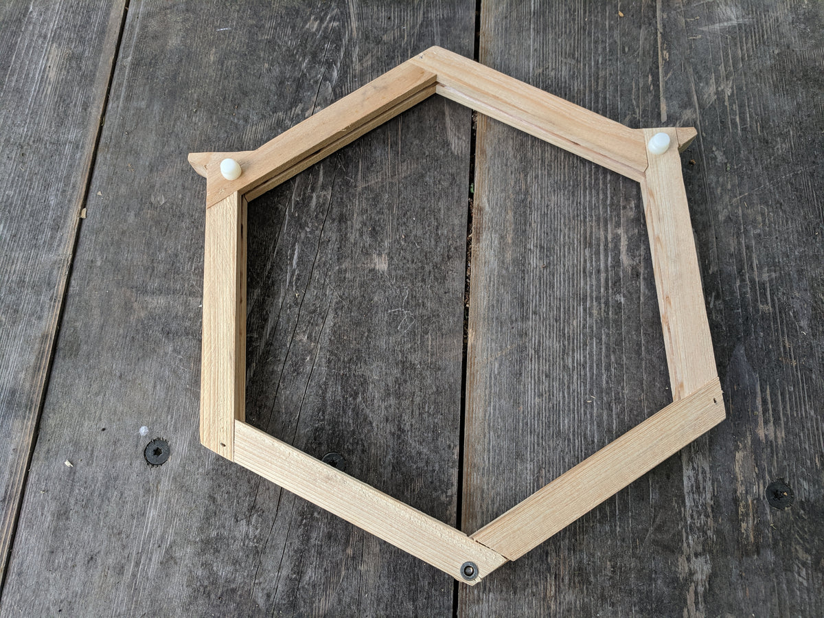 Hexagonal Smart Frames for Honeycomb Hives Beekeeping System
